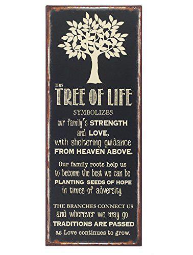 Tree of Life Inspirational Family Wall Plaque | Walk in the Woods Mount ...