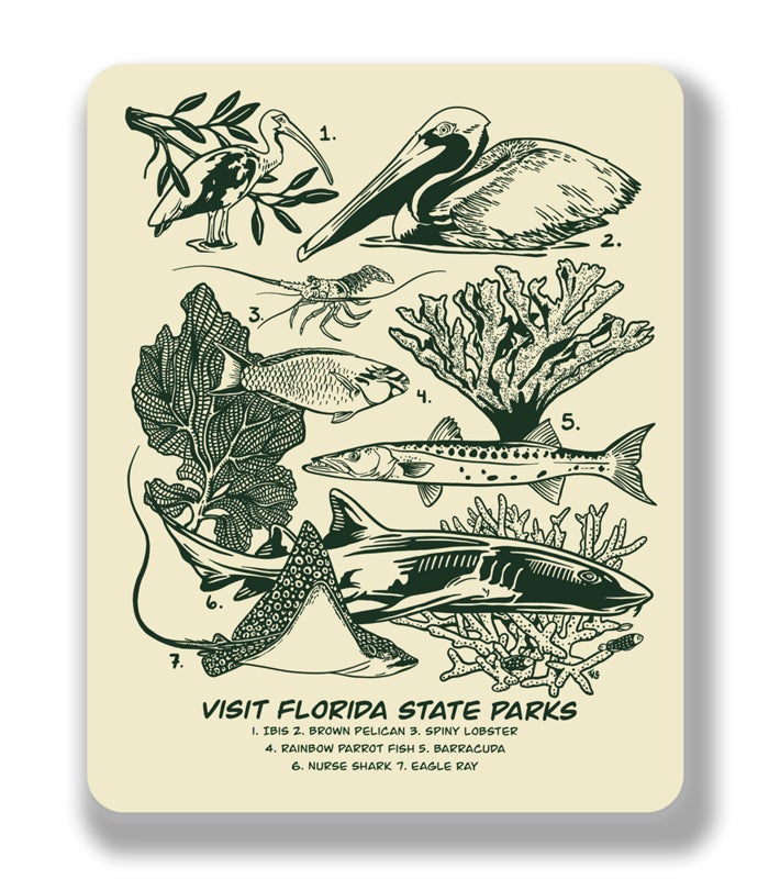 Freehand Goods Florida State Parks Sticker | Walk in the Woods Mount Dora